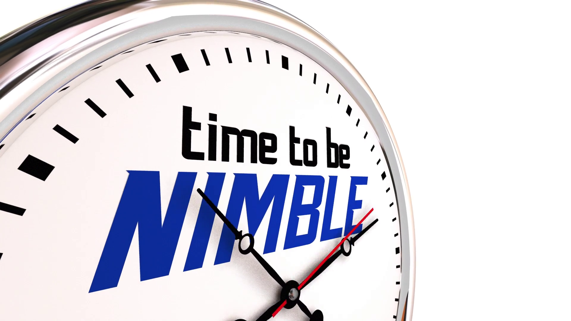Time To Be Nimble Flexible Adapt To Change Stock Motion Graphics SBV ...