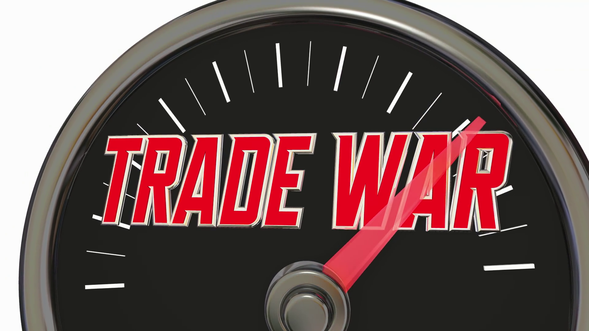 Trade War Level Rising Increase Tariffs Stock Motion Graphics SBV ...