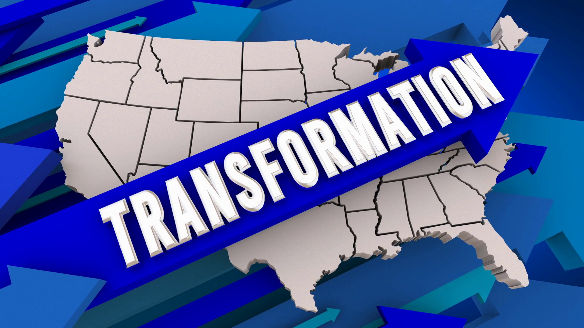 Transformation Usa United States America Map Stock Motion Graphics SBV ...
