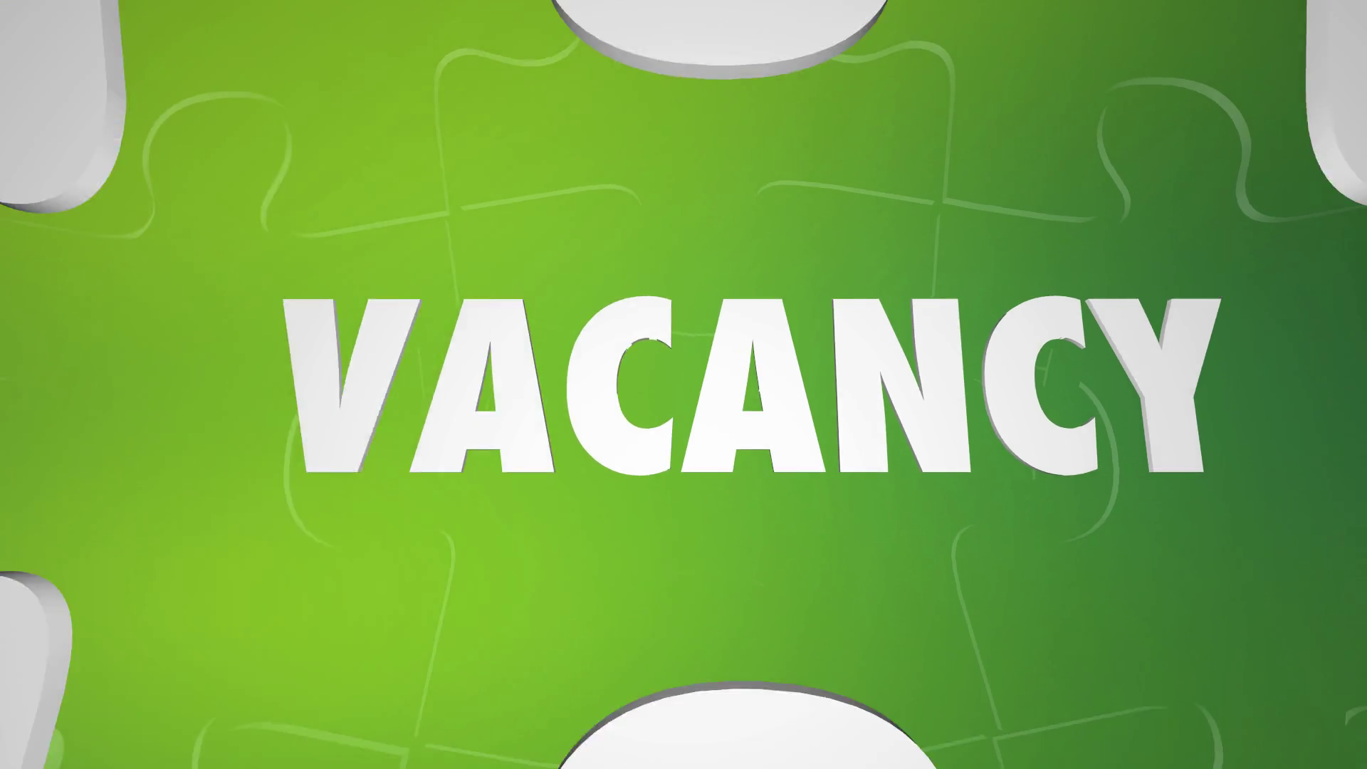 Vacancy Fill Job Opening Puzzle Words 3 D Stock Motion Graphics SBV ...