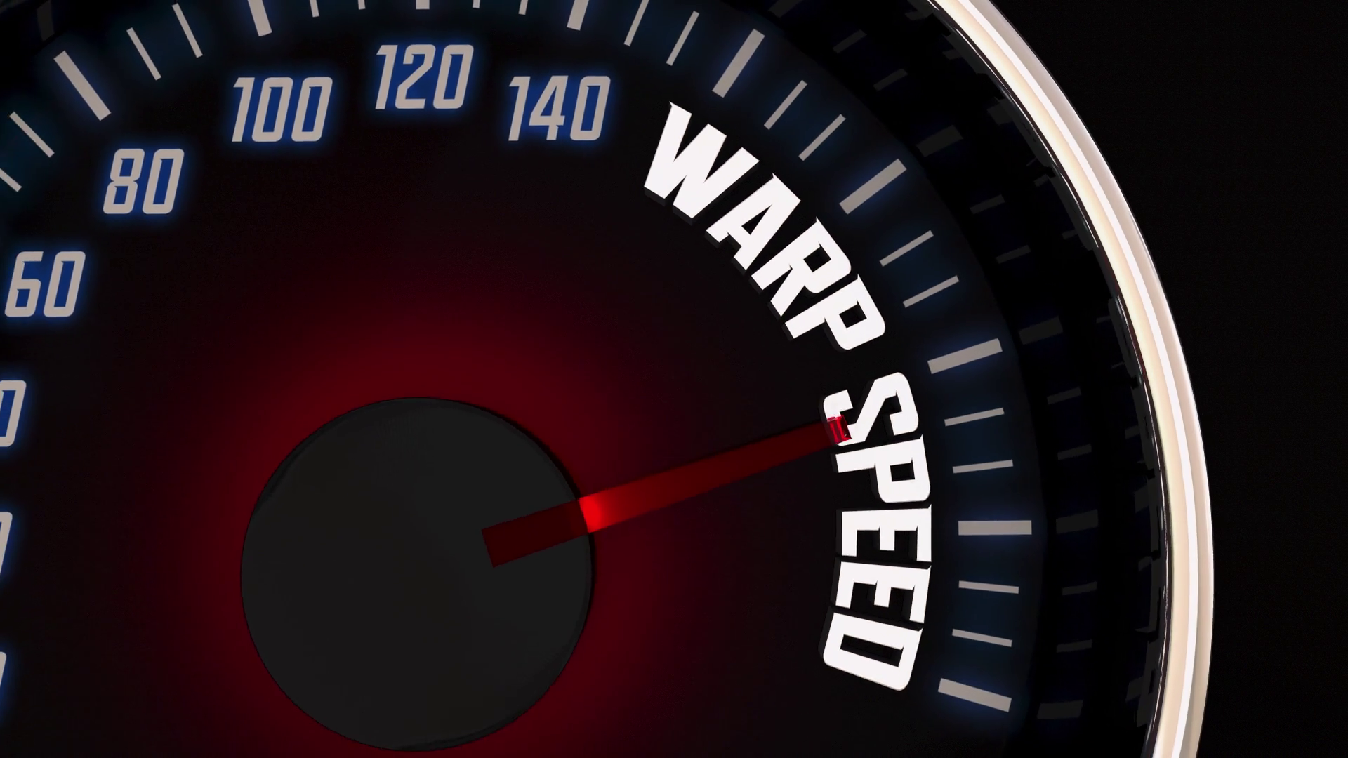 Warp Speed Fast Quick Response Speedometer Stock Motion Graphics SBV ...