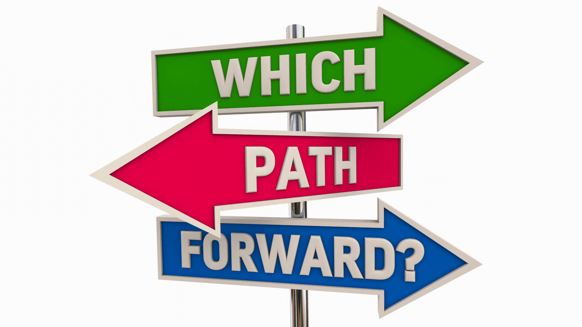 Which Path Forward Arrow Signs Uncertain Stock Motion Graphics SBV-348470403 - Storyblocks