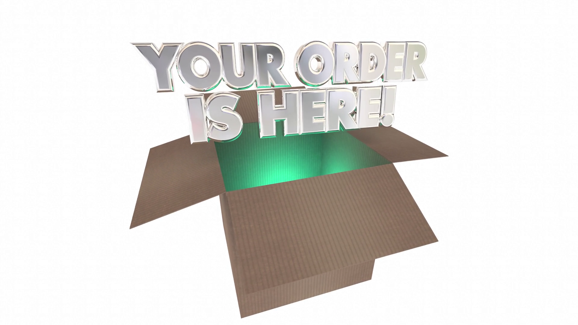 Your Order Is Here Box Package Arrived 3 D Animation Motion Background ...