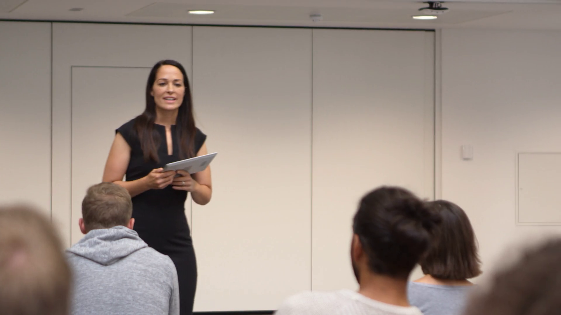 Female Teacher Addressing University Stock Footage SBV-310823810 ...