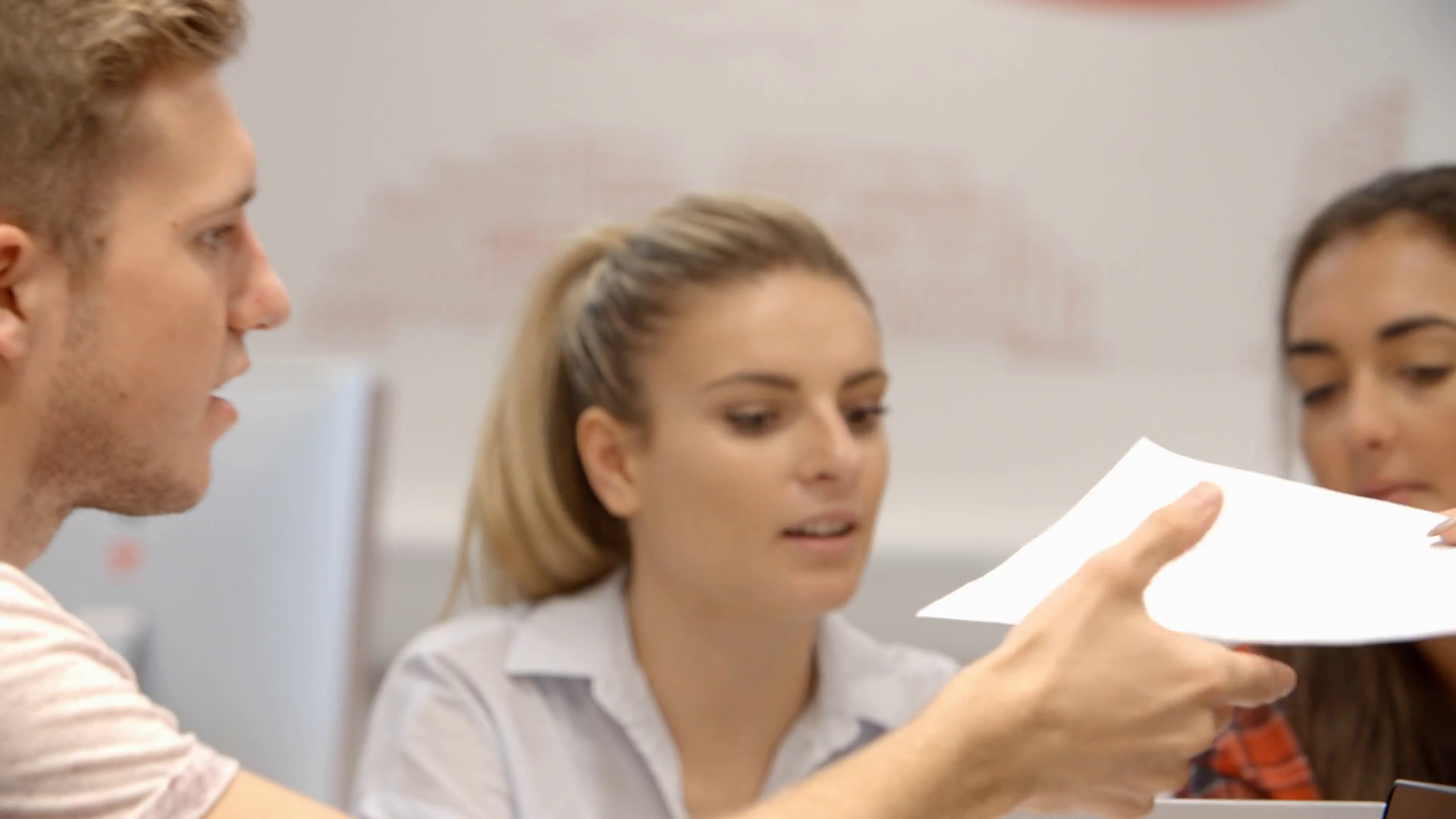 Group Of University Students Discussing Stock Footage SBV-310827077 ...