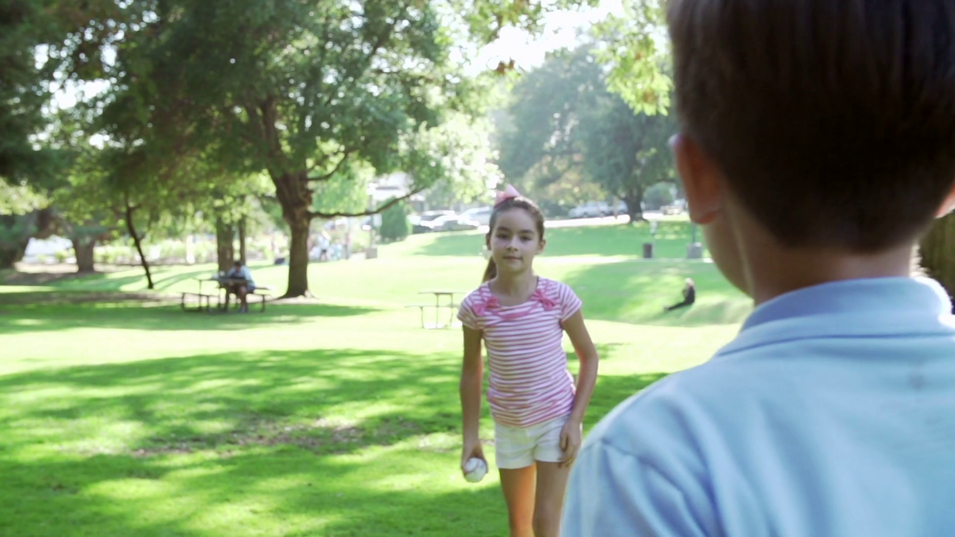 Slow Motion Shot Of Children Playing Catch Stock Footage SBV-301700642 ...