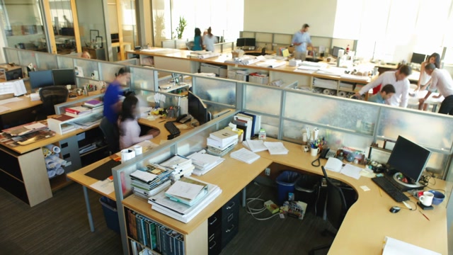 Busy Office Time Lapse Stock Footage: Royalty-Free Video Clips ...