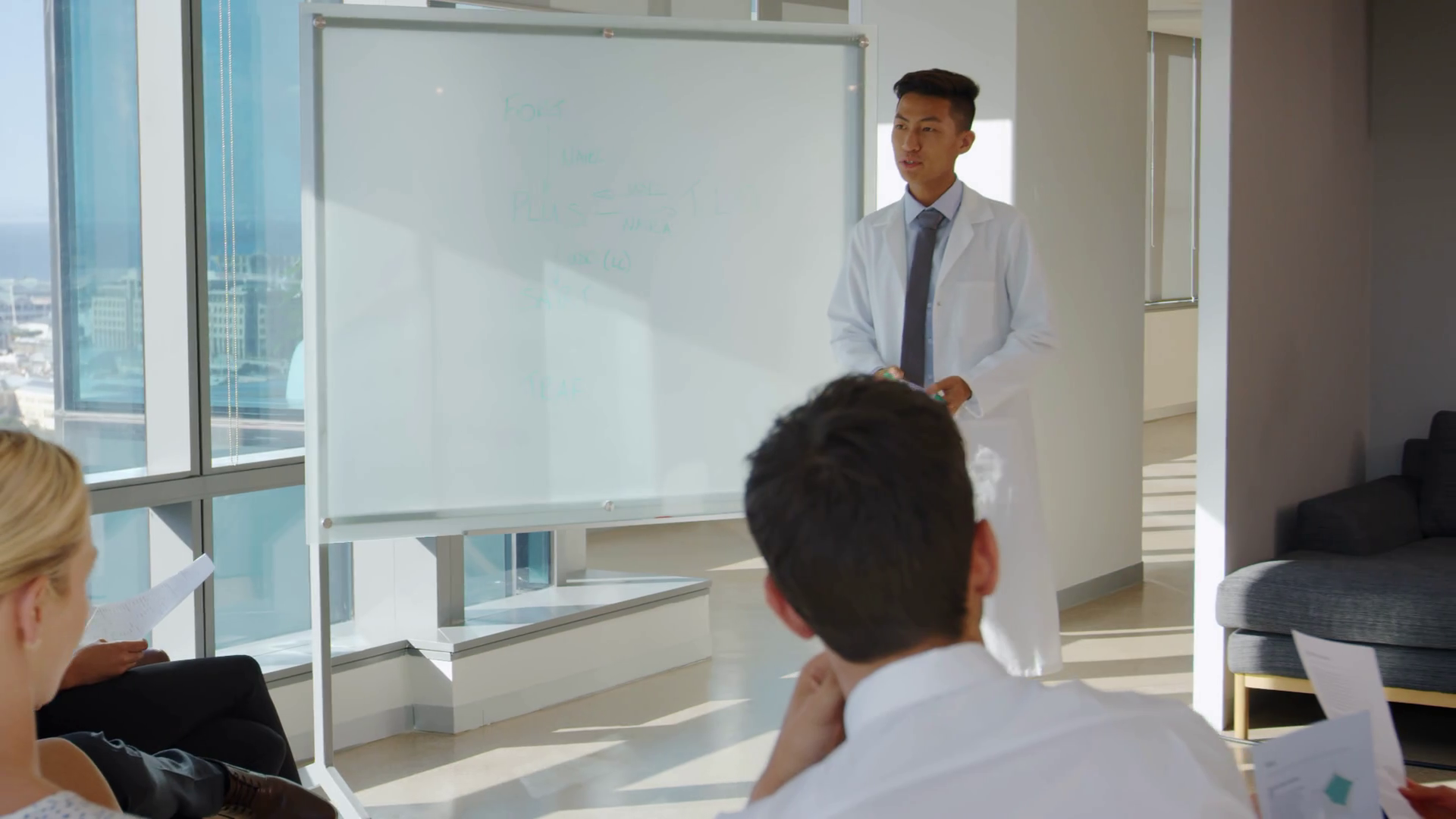 Doctor Making Presentation To Medical Staff Stock Footage SBV-316593106 ...
