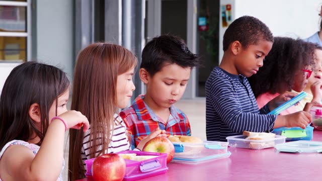Eating At School Stock Footage: Royalty-Free Video Clips - Storyblocks