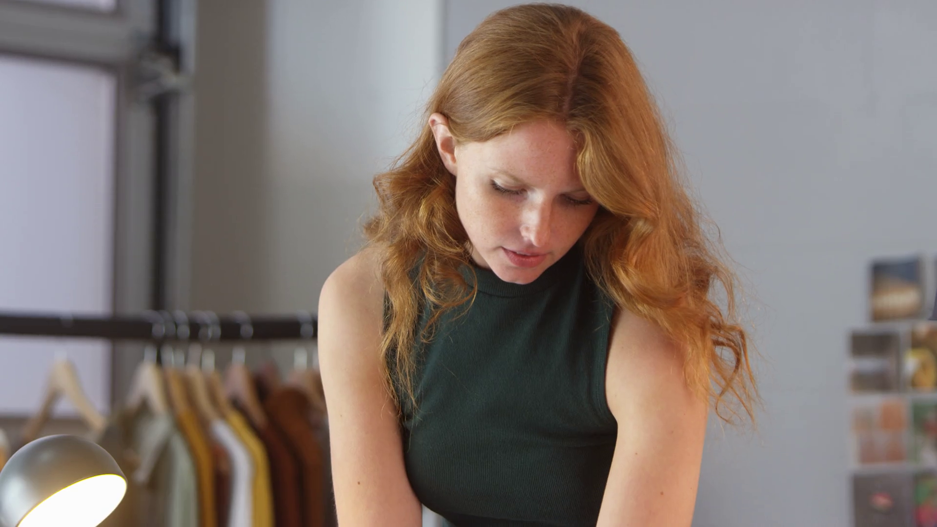 Female Clothes Designer Working In Fashion Stock Footage SBV-346425565 ...