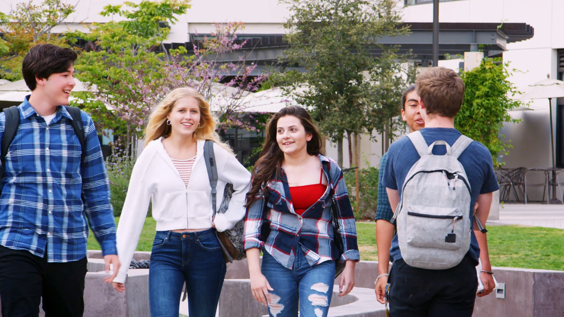 College Students Socializing