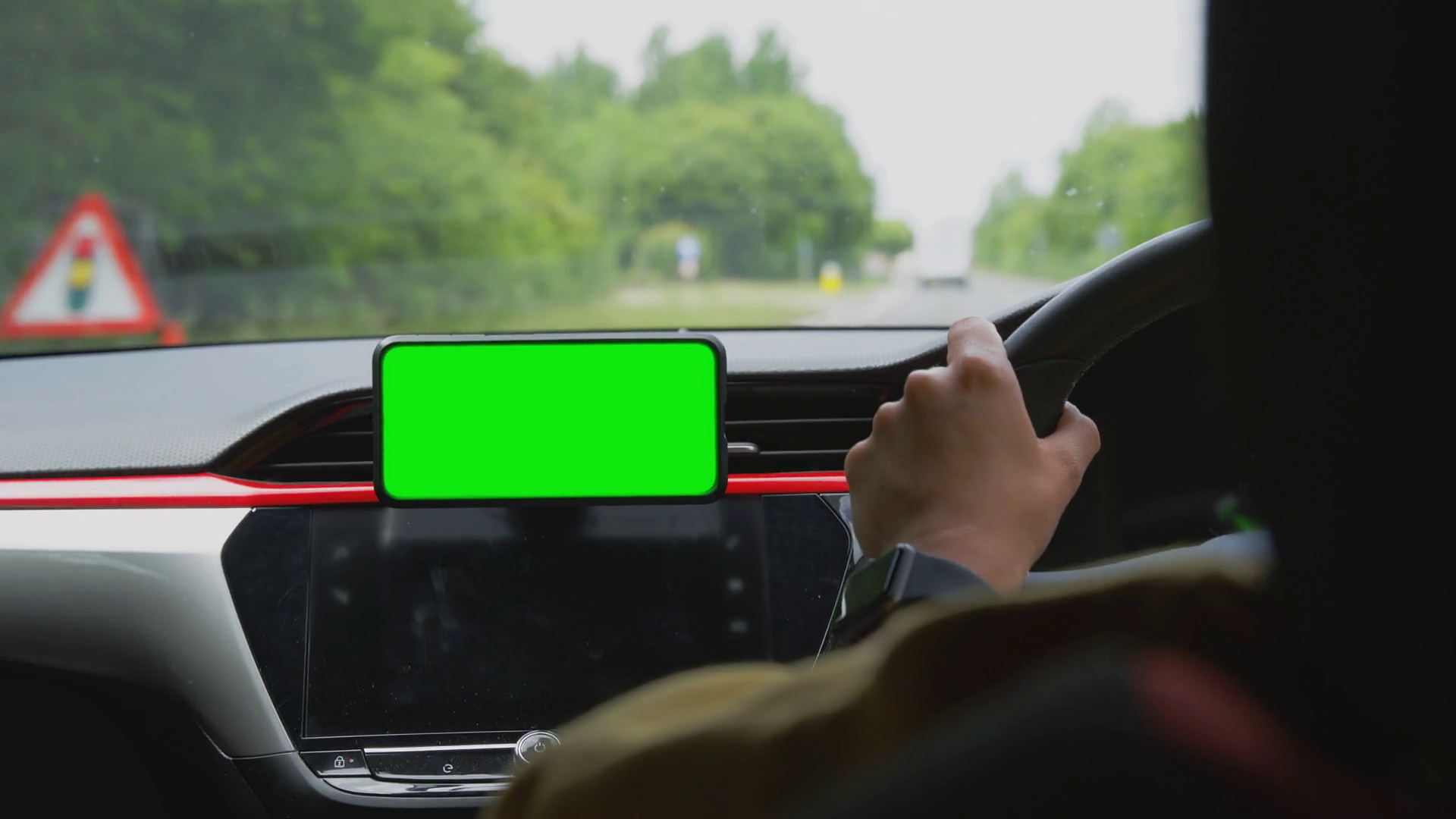 Close Up Of Female Driver With Hands Free Stock Footage SBV-348428999 ...