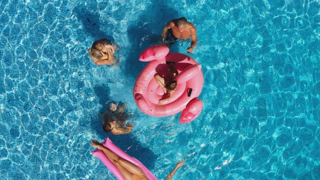 Woman Dunking Man In Swimming Pool Stock Footage Royalty Free Video Clips Storyblocks