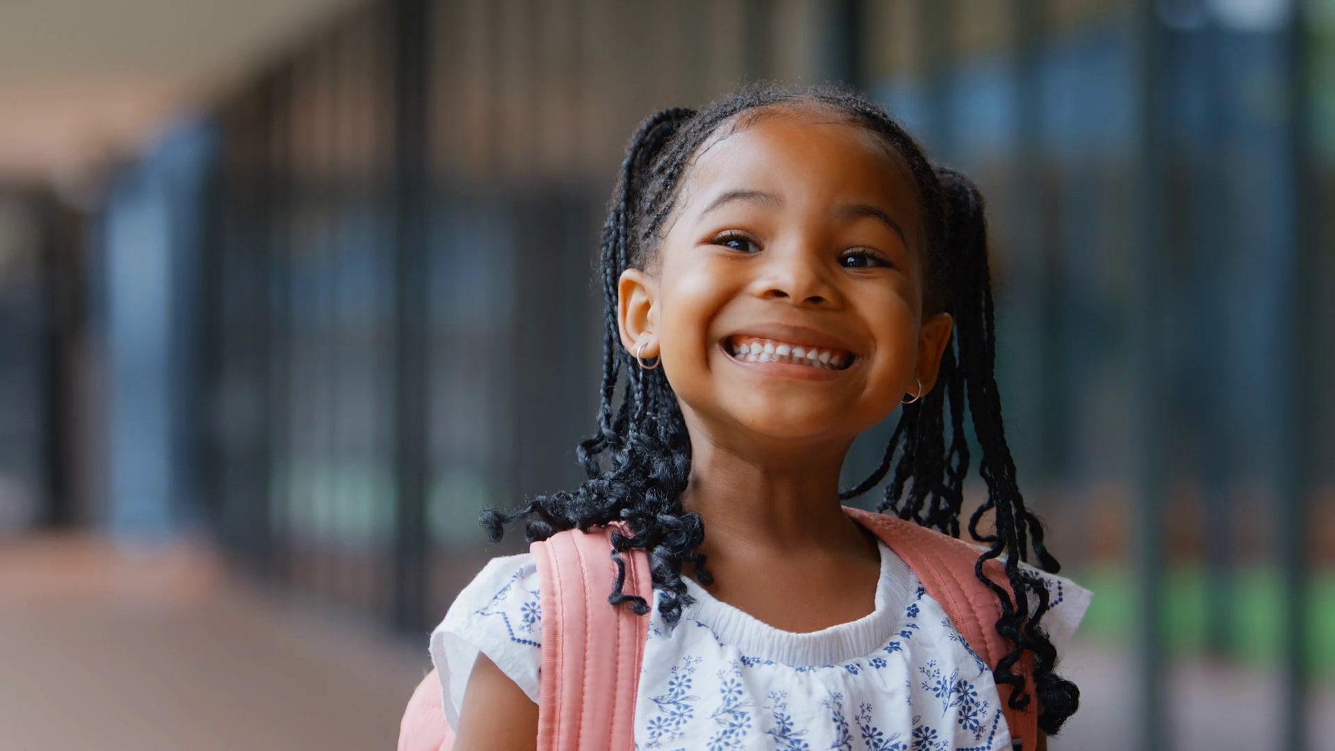 Portrait Of Smiling Female Elementary School Stock Footage SBV ...