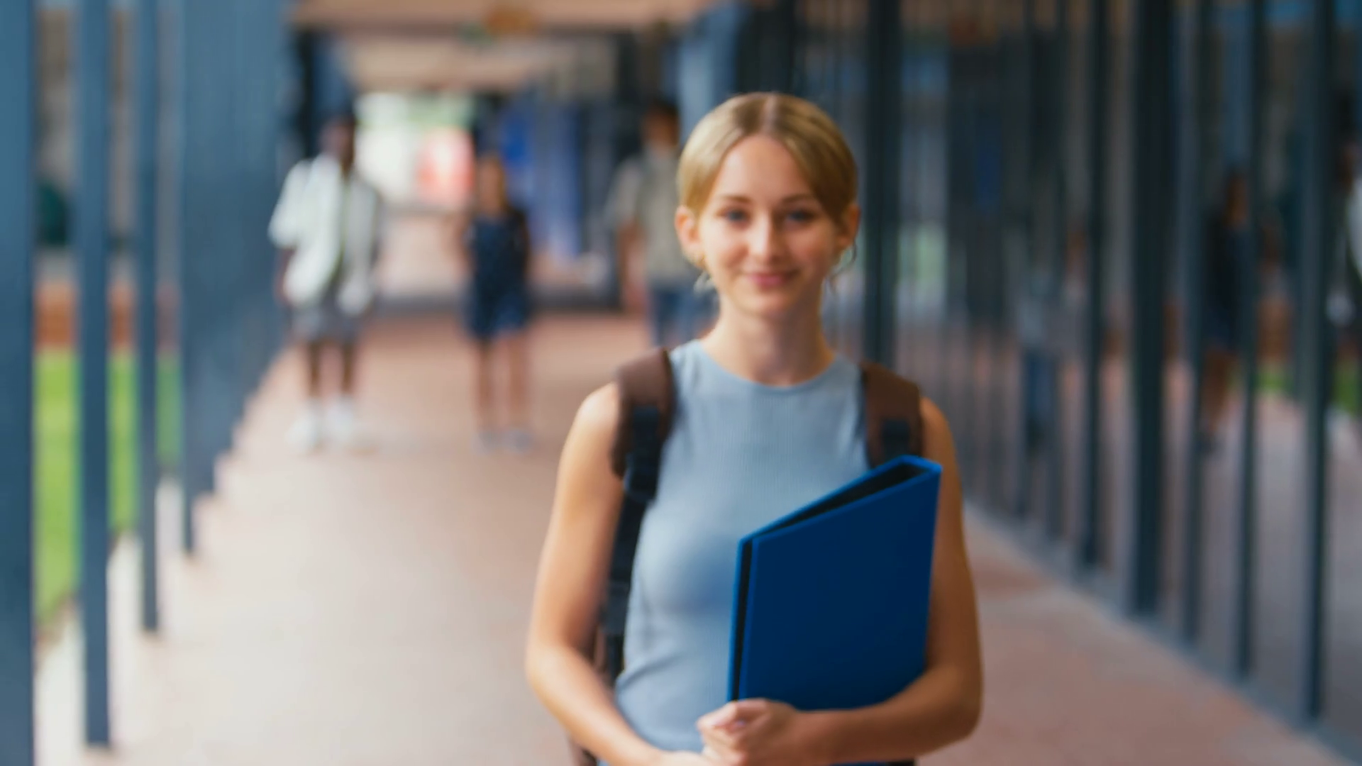 Portrait Of Smiling Female High School Stock Footage SBV-347731445 ...