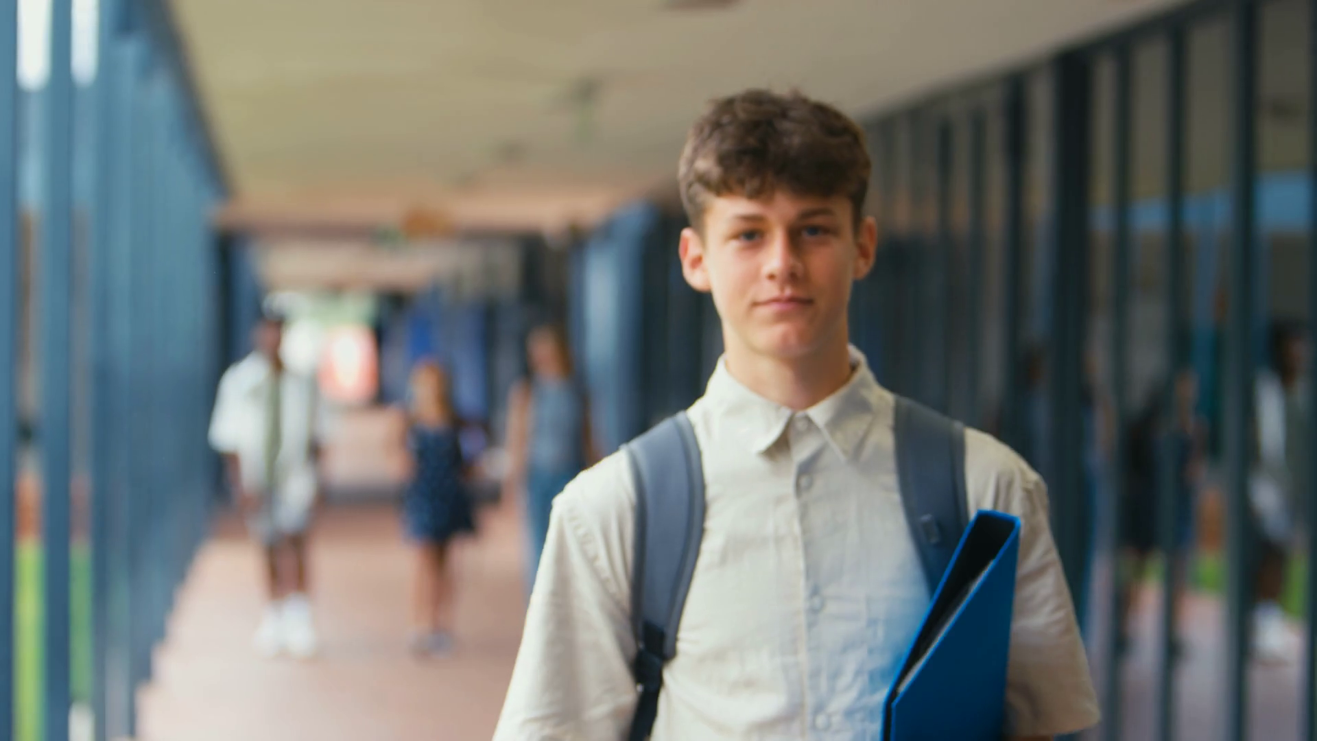 Portrait Of Smiling Male High School Stock Footage SBV-347731879 ...