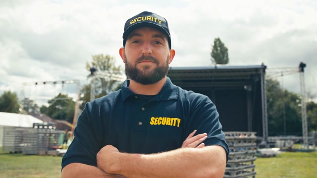 Security Guard On Job Stock Footage: Royalty-Free Video Clips - Storyblocks