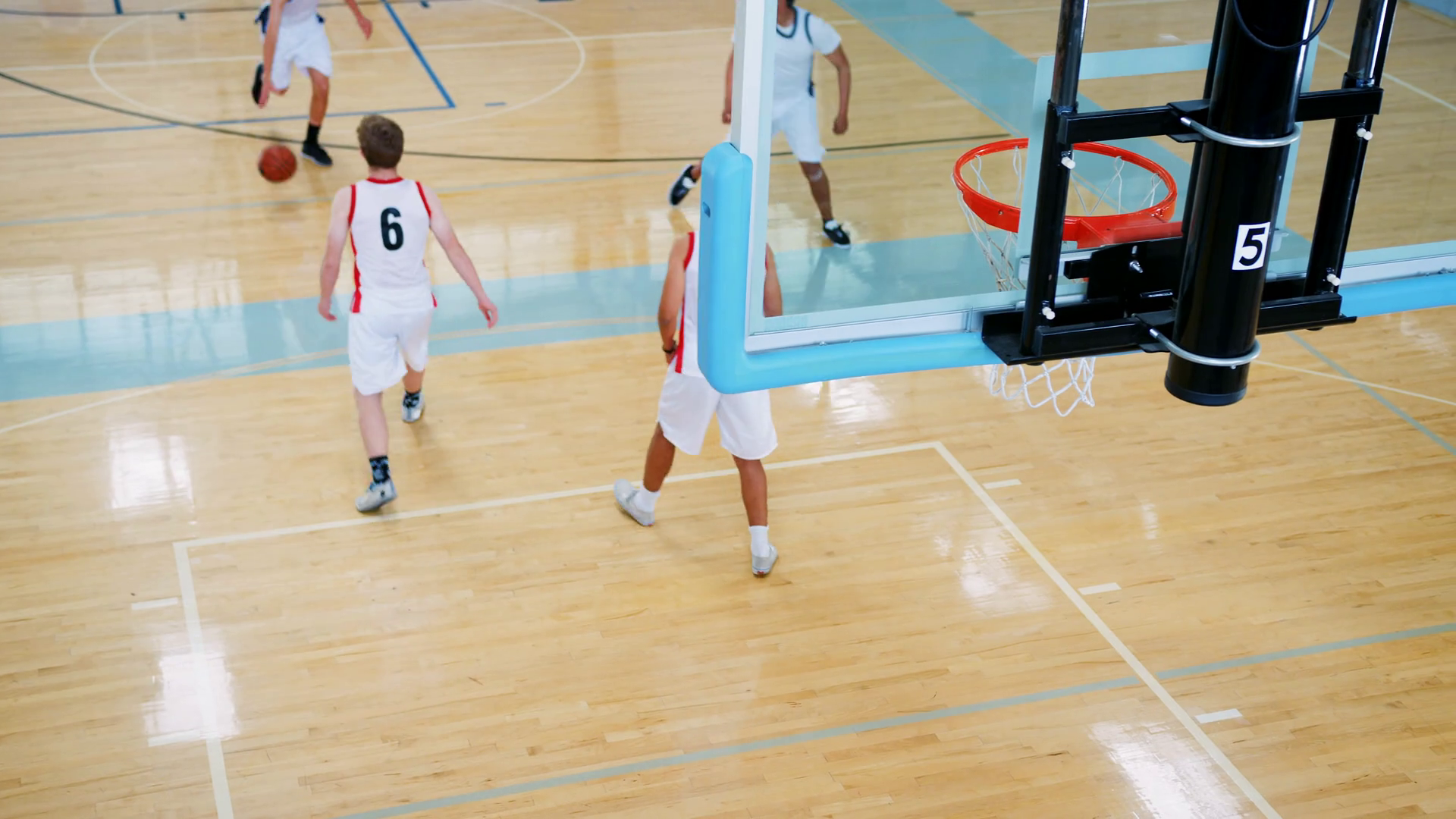 Male High School Basketball Team Scoring Stock Footage SBV-327935542 ...