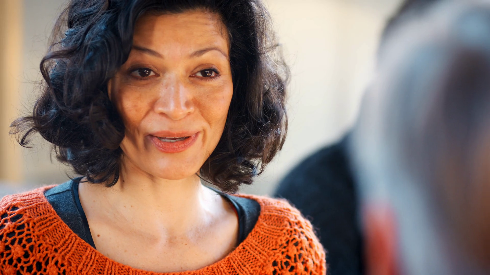 Middle Aged Woman Meeting Friends Around Stock Footage SBV-323723363 ...