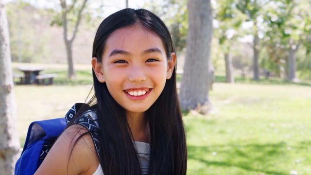 Tween Girl Smiling At Camera Stock Footage: Royalty-Free Video Clips - Storyblocks