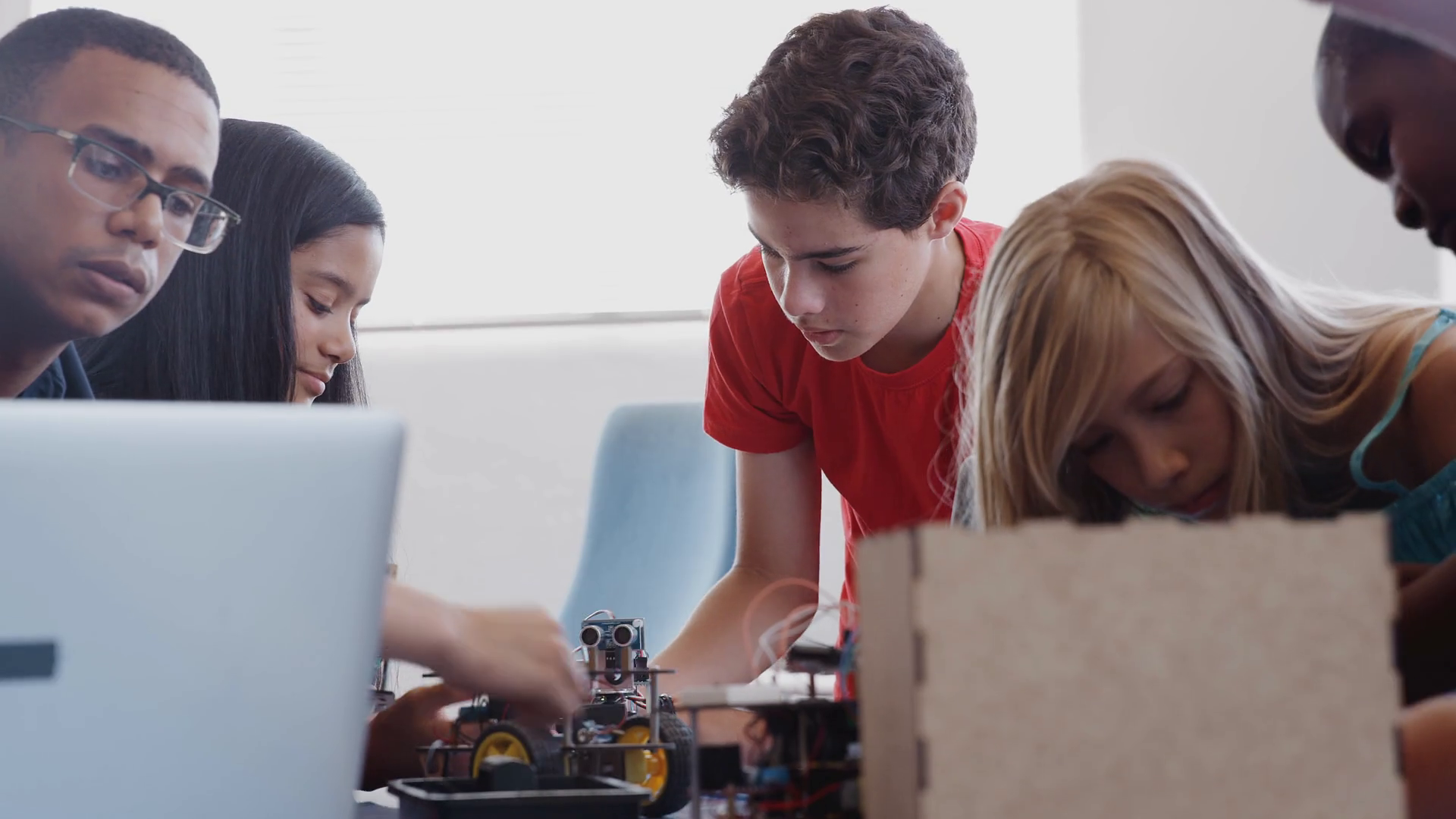 Students With Male Teacher In School Stock Footage SBV-335970881 ...