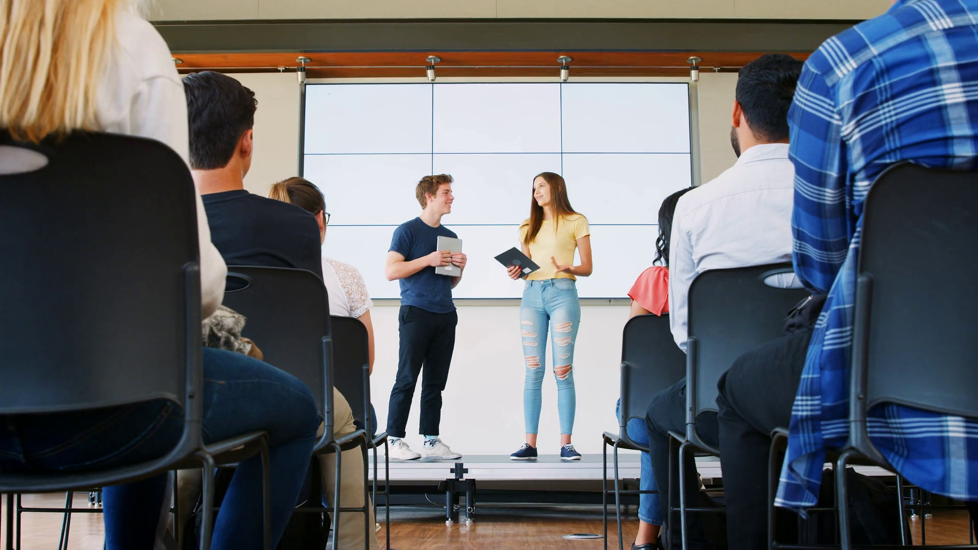 Student Giving Presentation