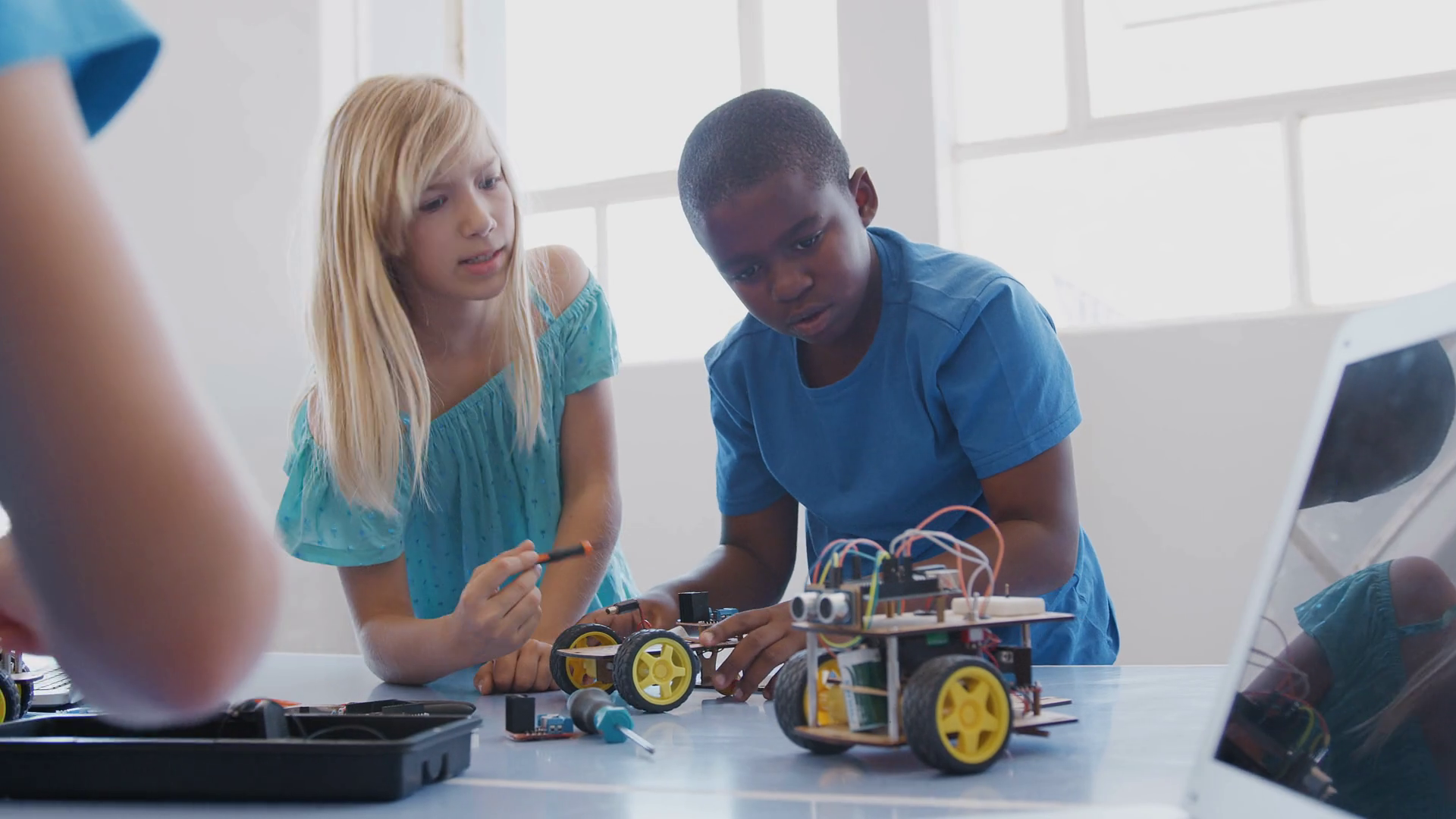 Two Students With Female Teacher In School Stock Footage SBV-335971078 ...