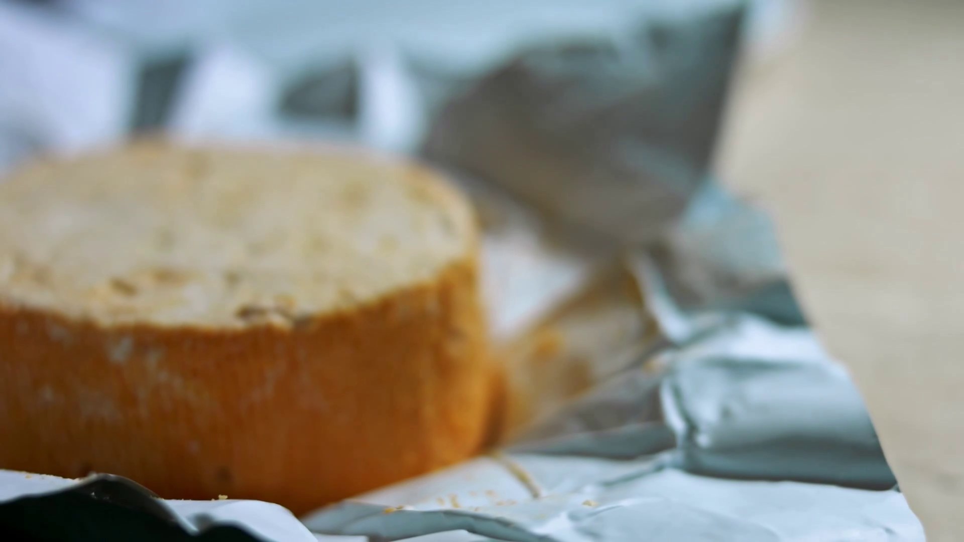 Close-up Of Unwrapped Soft French Cheese Stock Footage SBV-347228327 ...