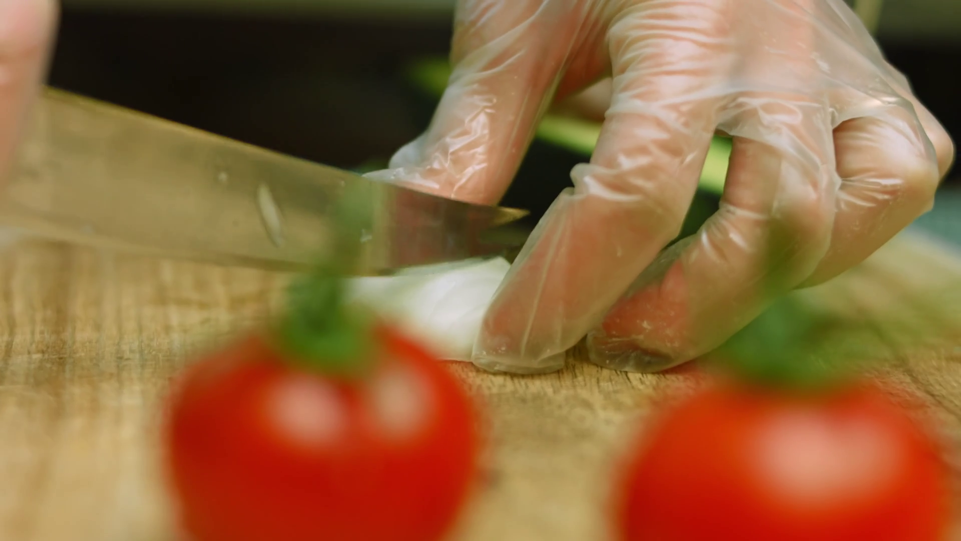 Finely chop the onion. Macro shooting Stock Video Footage 00:10 SBV ...