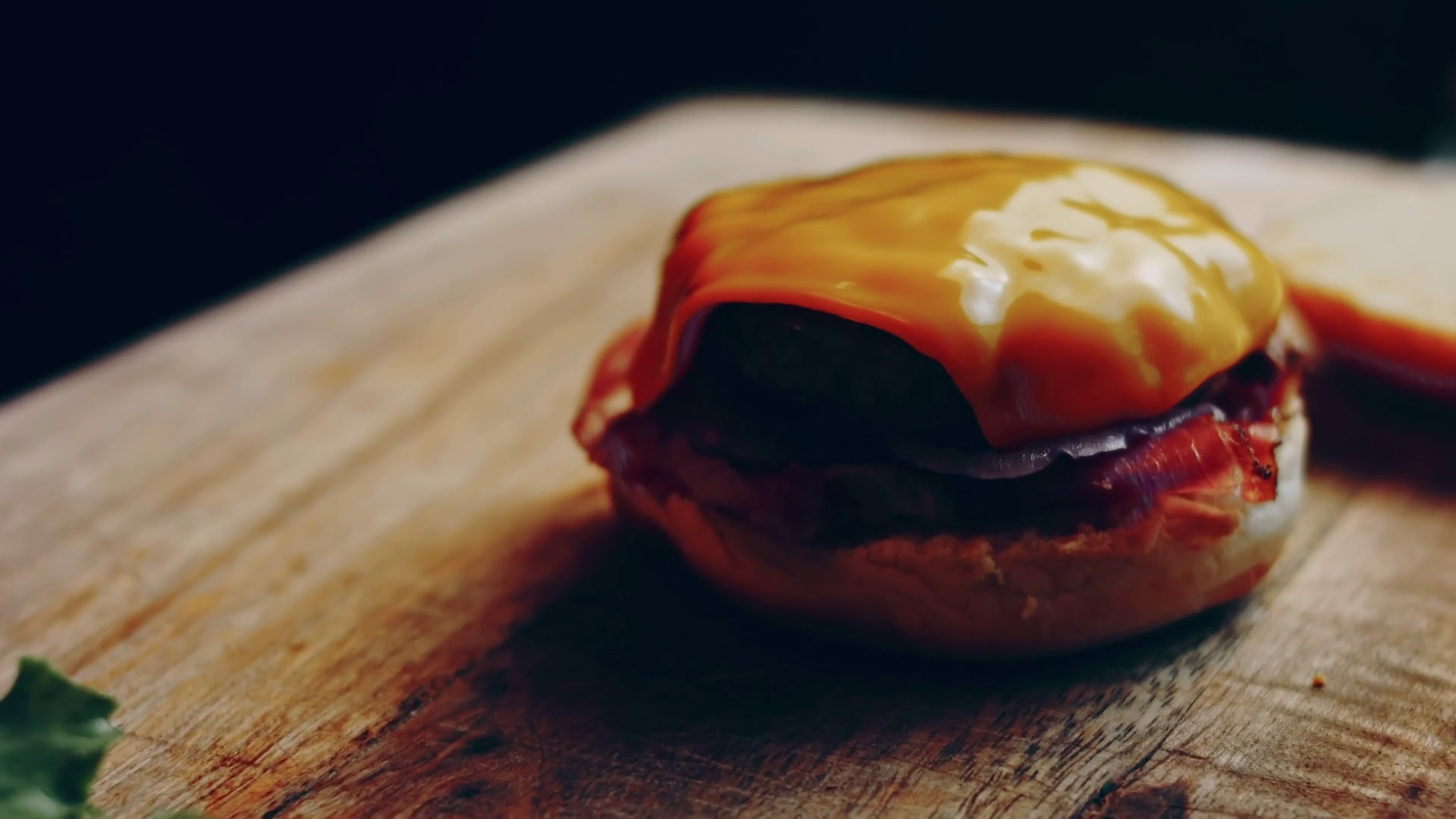 Process Of Preparing Classic American Burger Stock Footage SBV ...