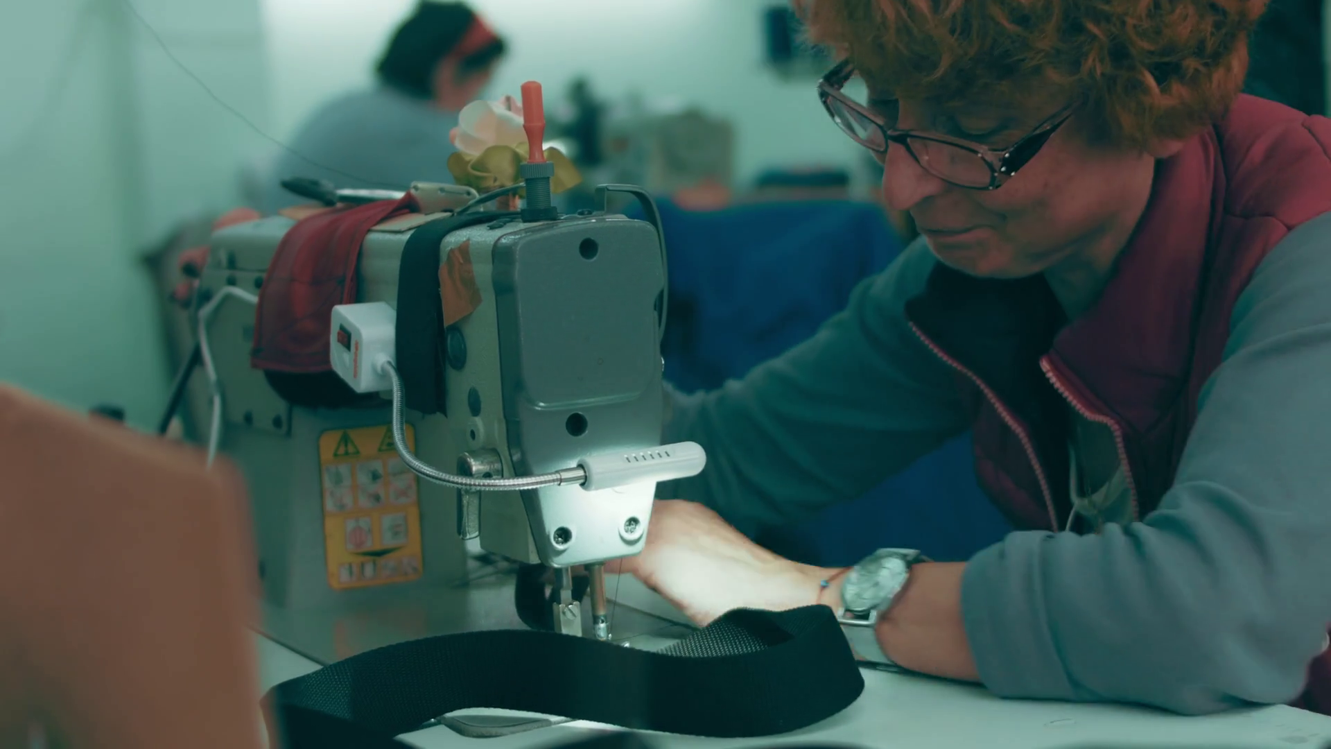 People With Disabilities Sew Specialized Stock Footage SBV-347438921 ...