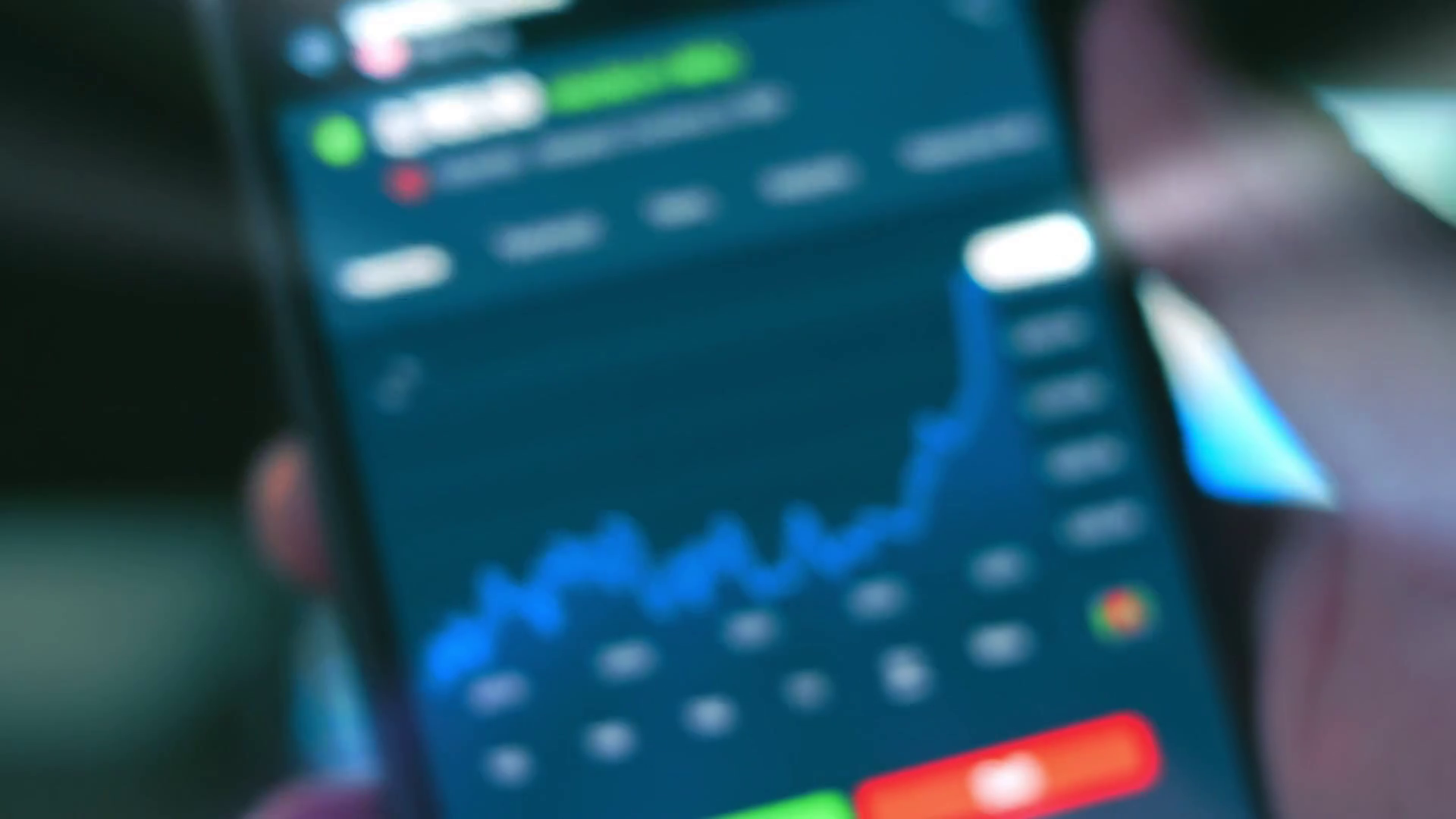 Stock Market Chart On Mobile Phone Screen Stock Footage SBV-348466745 ...