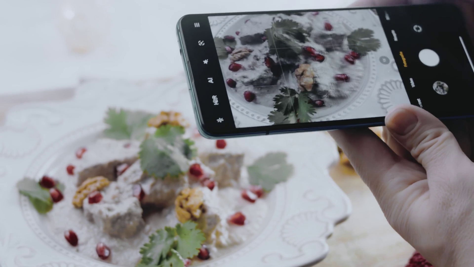 Taking Pictures On Phone Satsivi With Duck Stock Footage SBV-348501143 ...