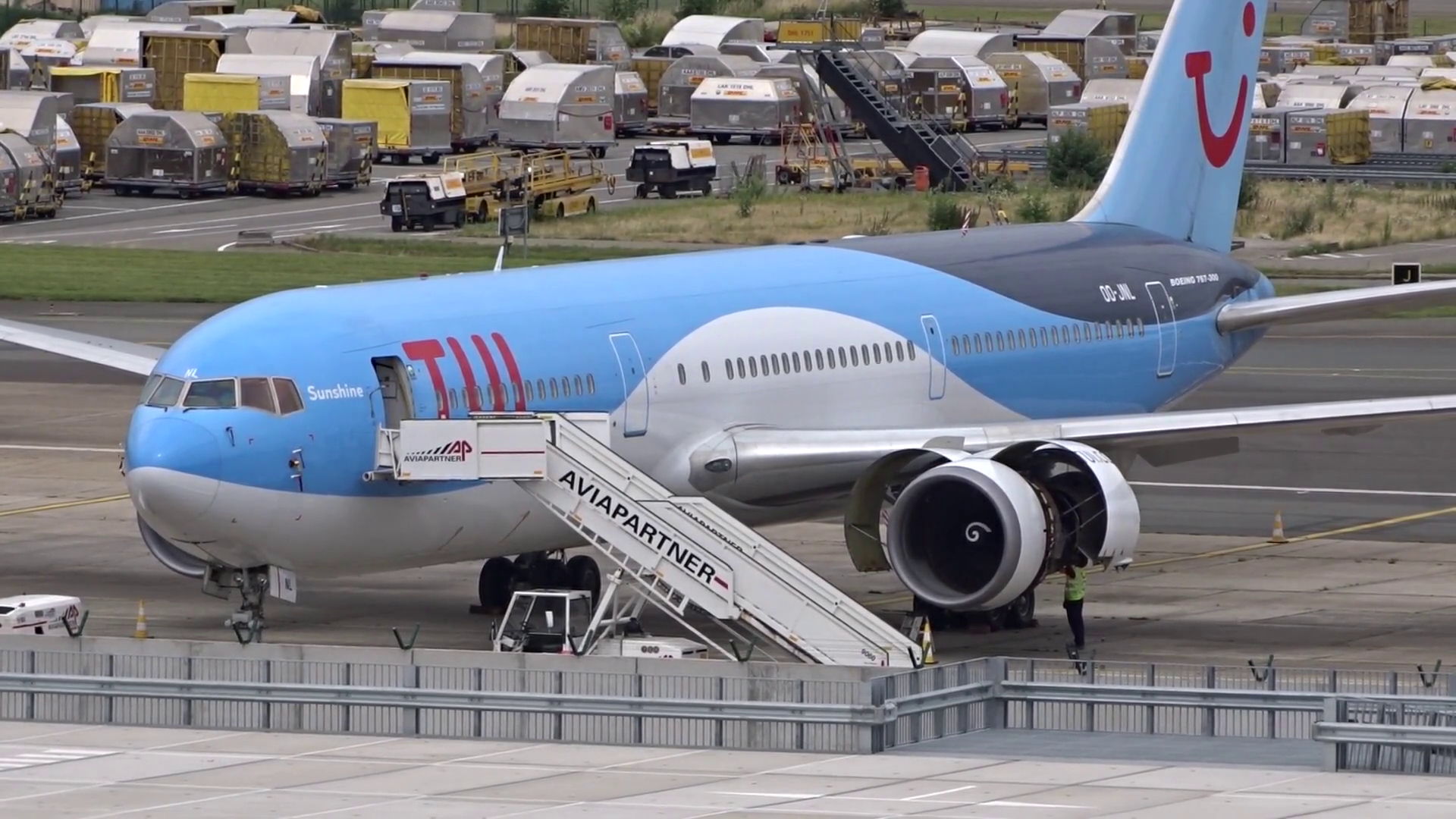 Stored Parked Tuifly Belgium Boeing 767 Stock Footage SBV-352747893 ...