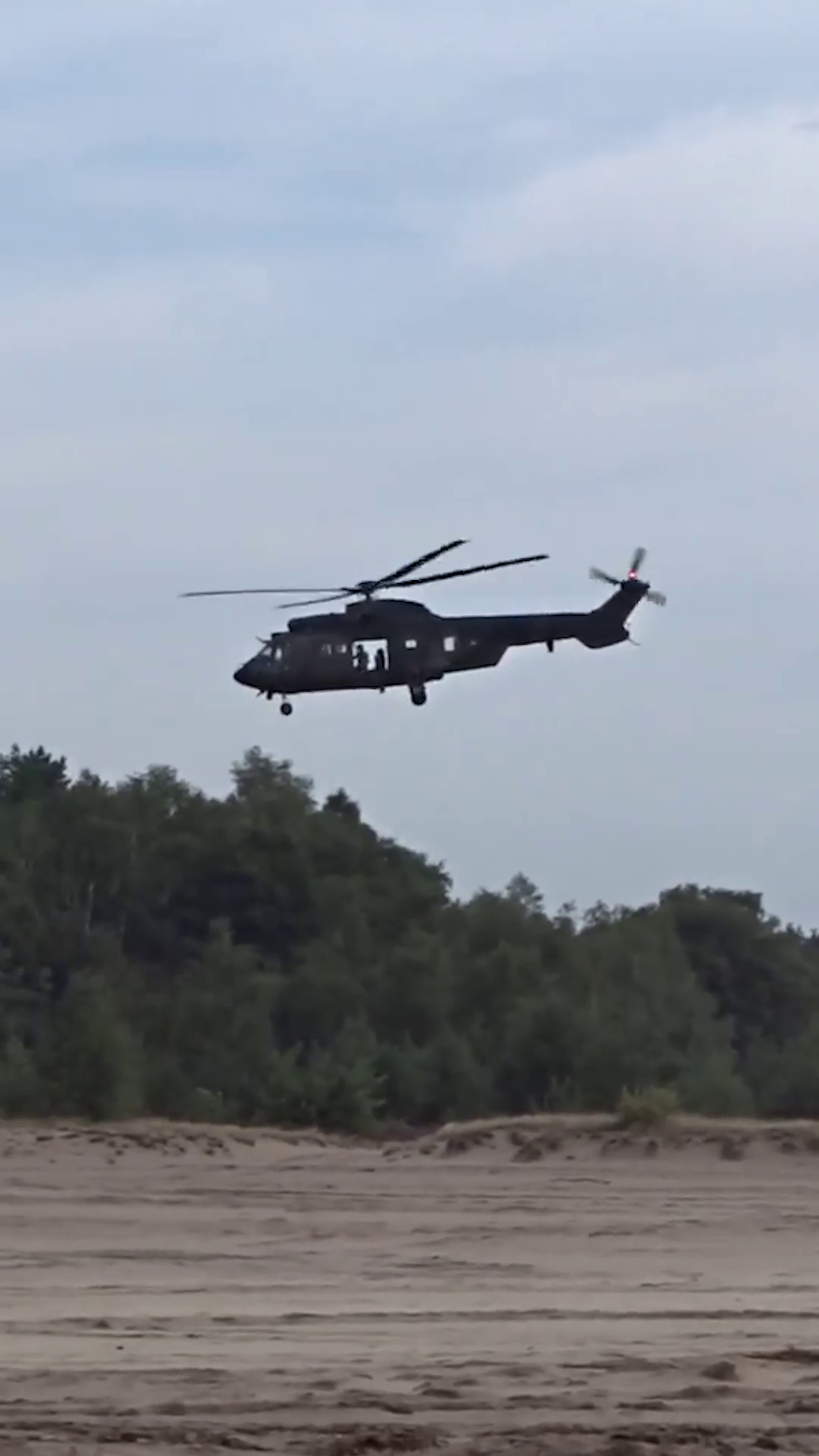 Military Helicopter Low Fast Flying Attack Stock Footage SBV-353237820 ...