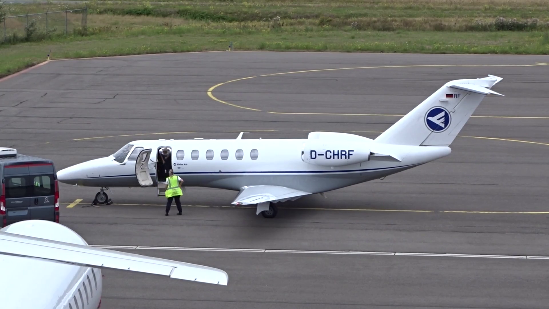 Private Jet Door Opens International Airport Stock Footage SBV ...