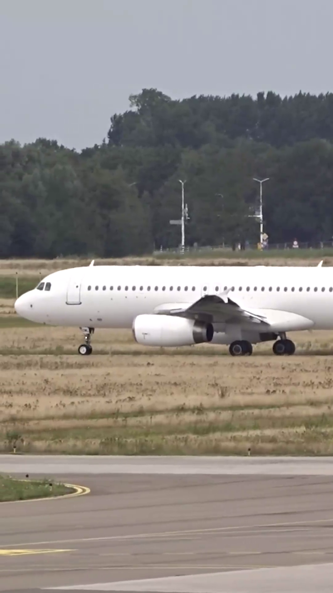 White Generic Aircraft Taxiing Runway Take Stock Footage SBV-353237838 ...