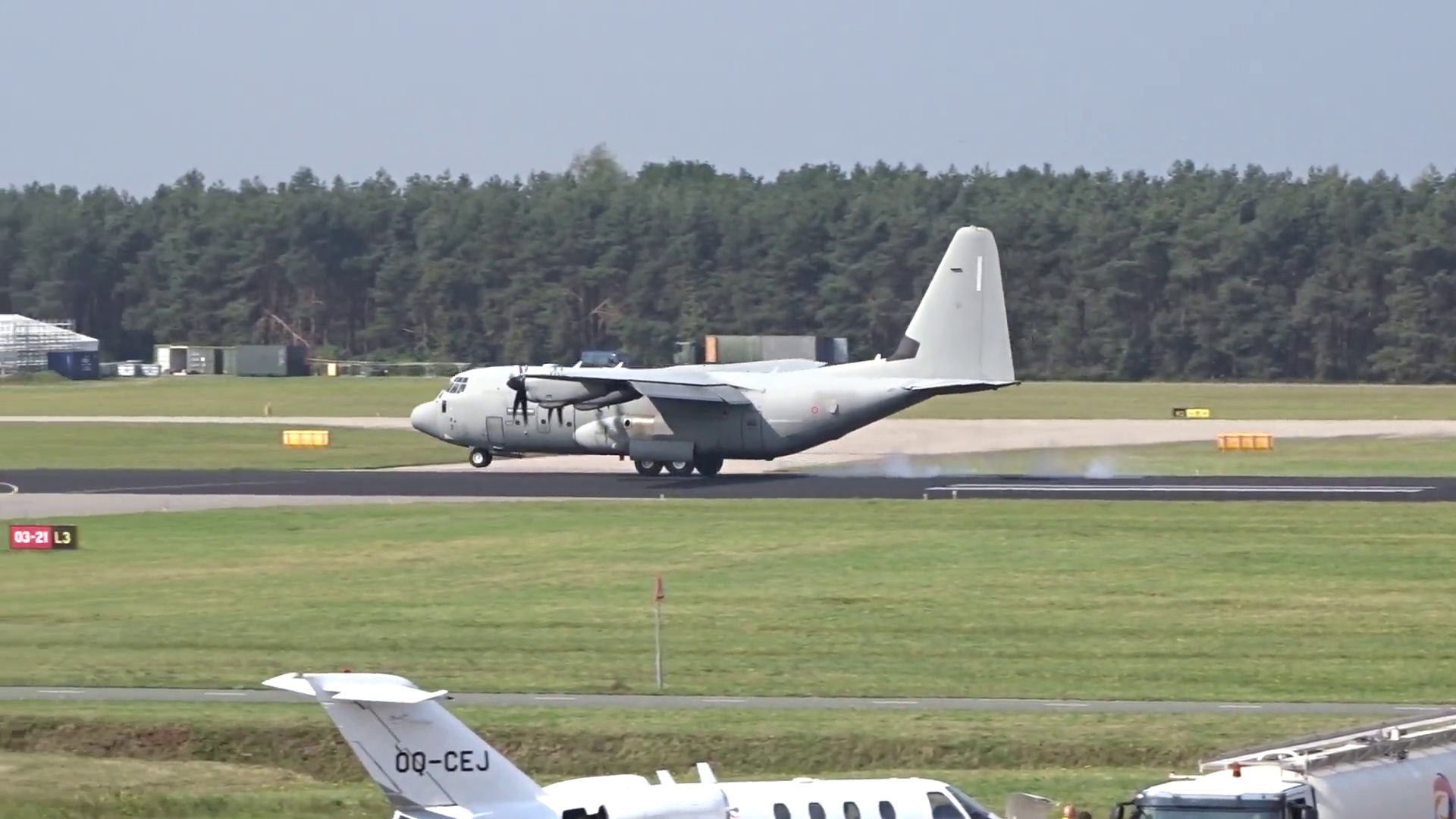 Generic Unmarked Military Transport Aircraft Stock Footage SBV ...