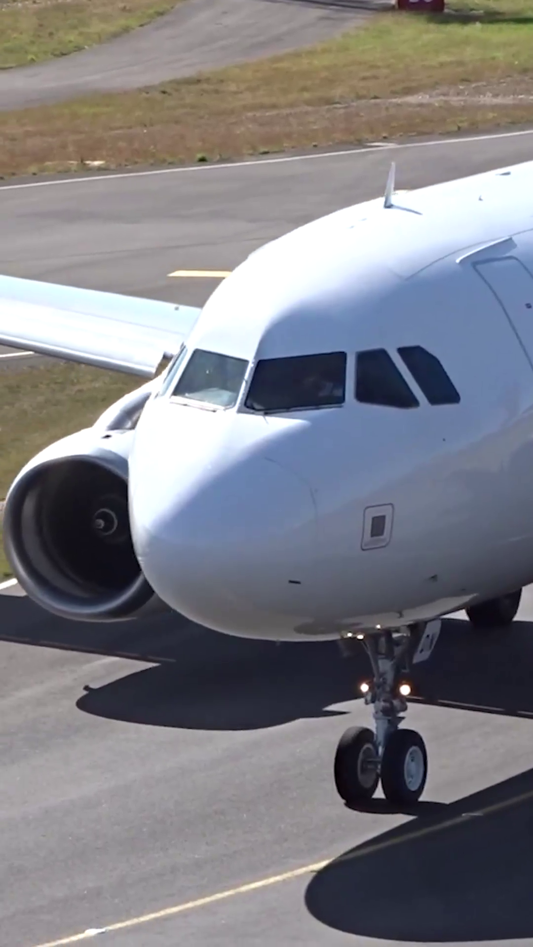 White Generic Unmarked Aircraft Airplane Jet Stock Footage SBV ...