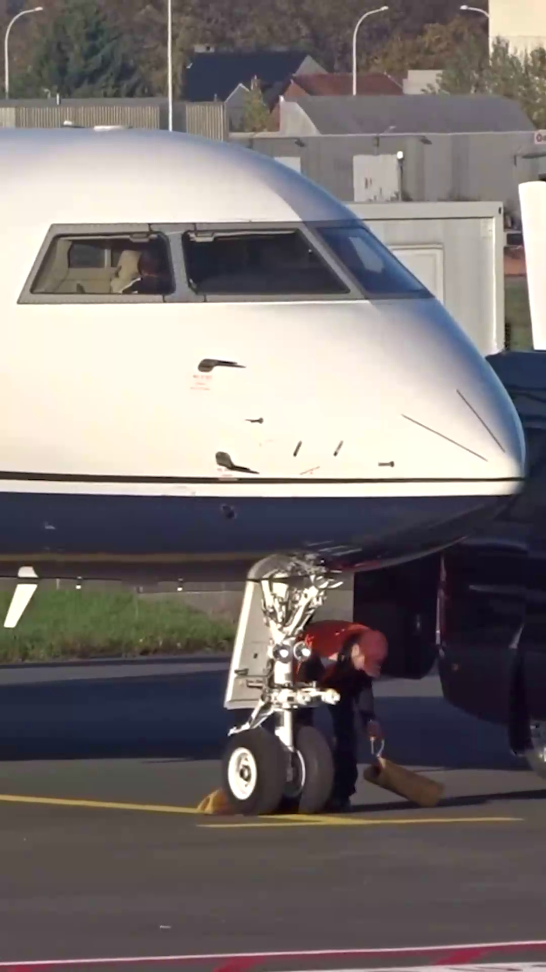 Private Jet Generic Unmarked Handling Stock Footage SBV-353237975 ...