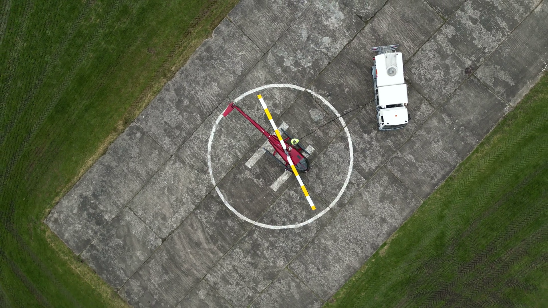 Helicopter Helipad Refueling Fuel Truck H Stock Footage SBV-352441548 ...