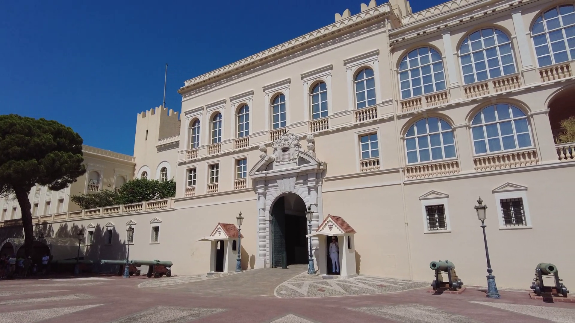 Prince's Palace Monaco Gate Guard Ceremonial Stock Footage SBV ...