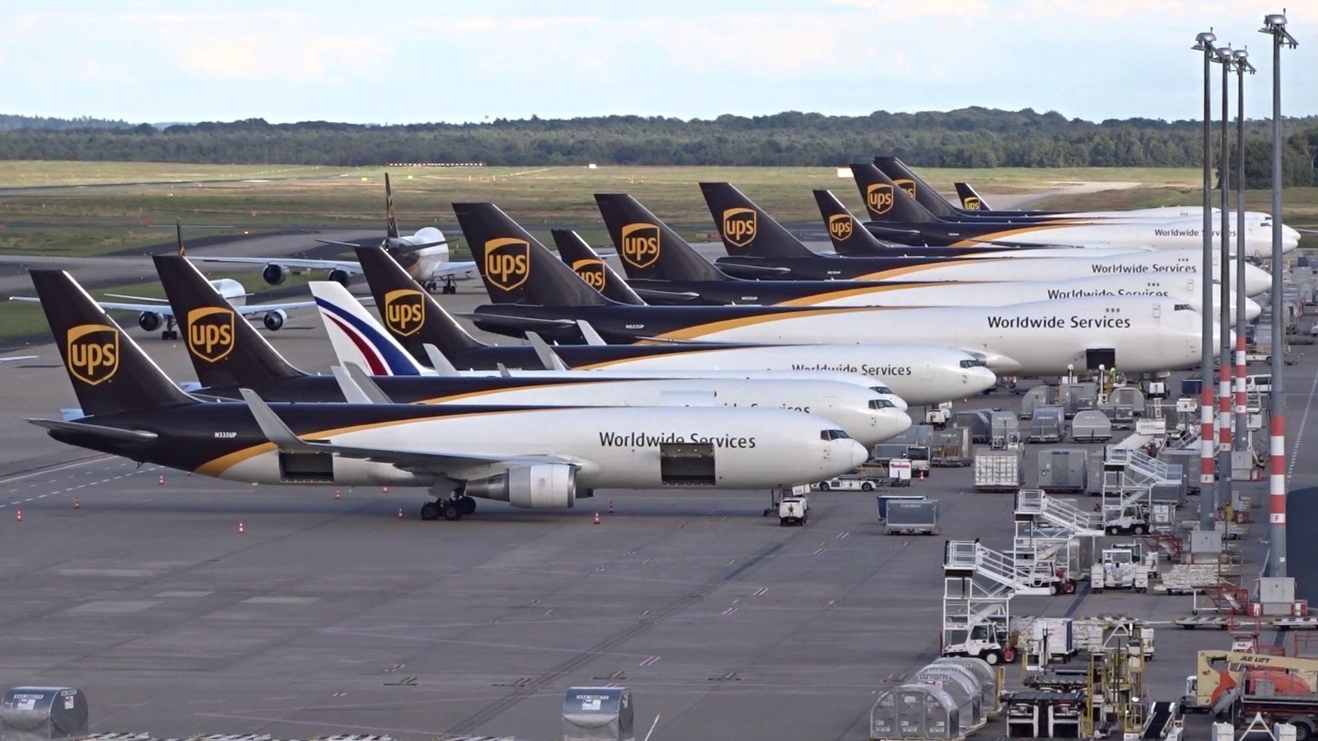 Ups Cargo Hub Cologne Airport Germany Stock Footage SBV-352773651 ...