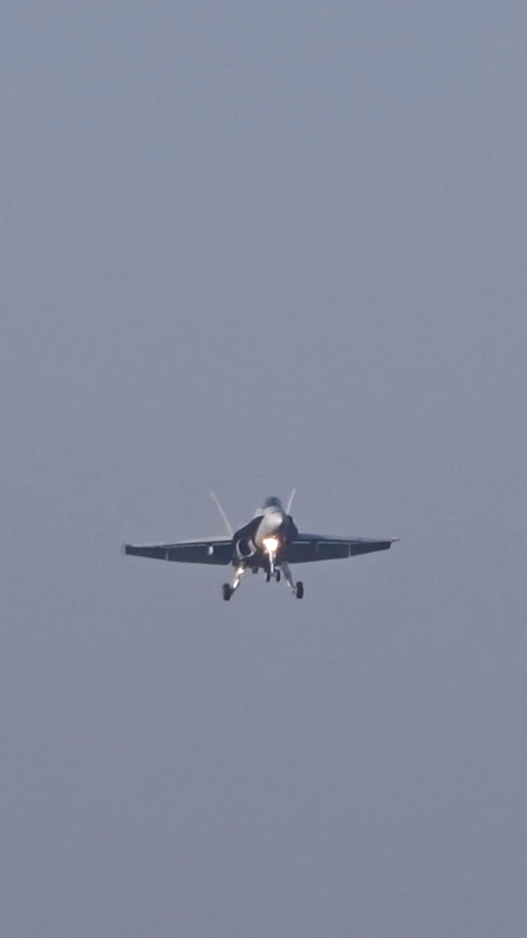 Fighter Jet Making Final Approach Landing Stock Footage SBV-353238157 ...