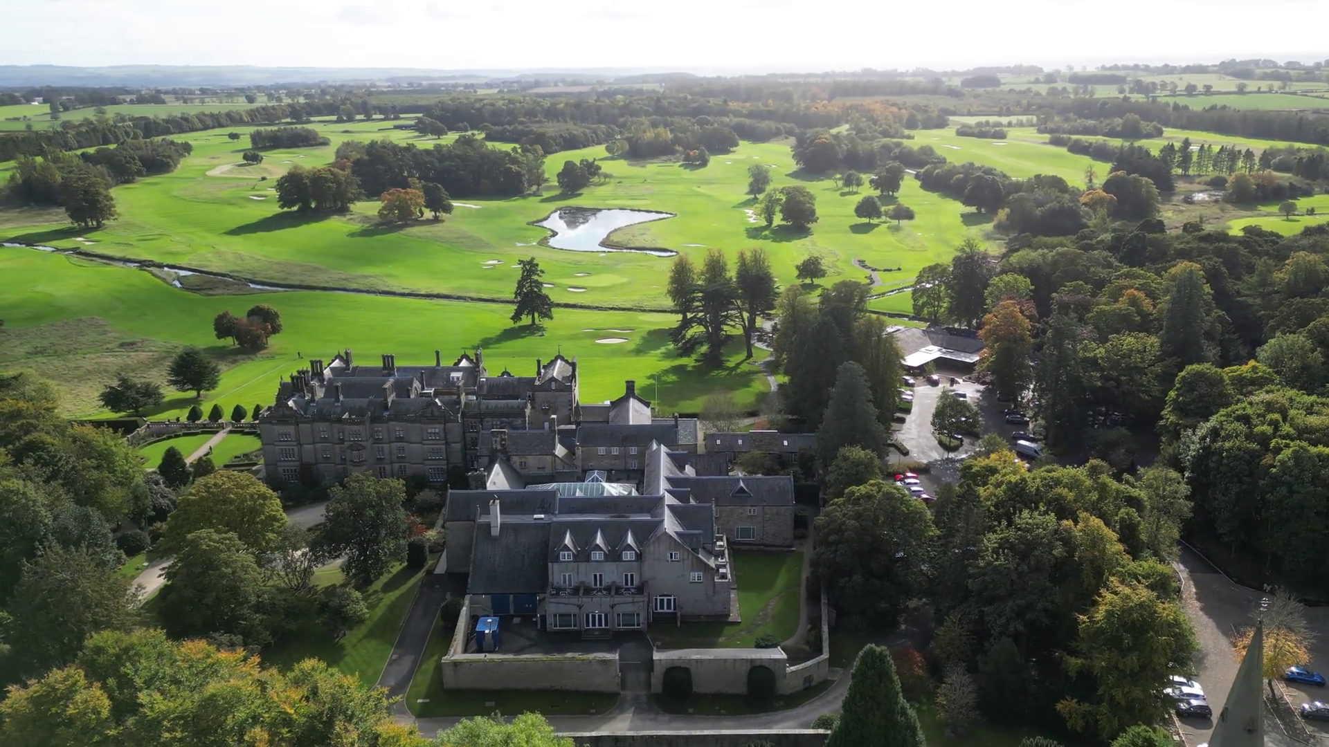Top Matfen Hall Luxurious Country House Stock Footage SBV-352479564 ...