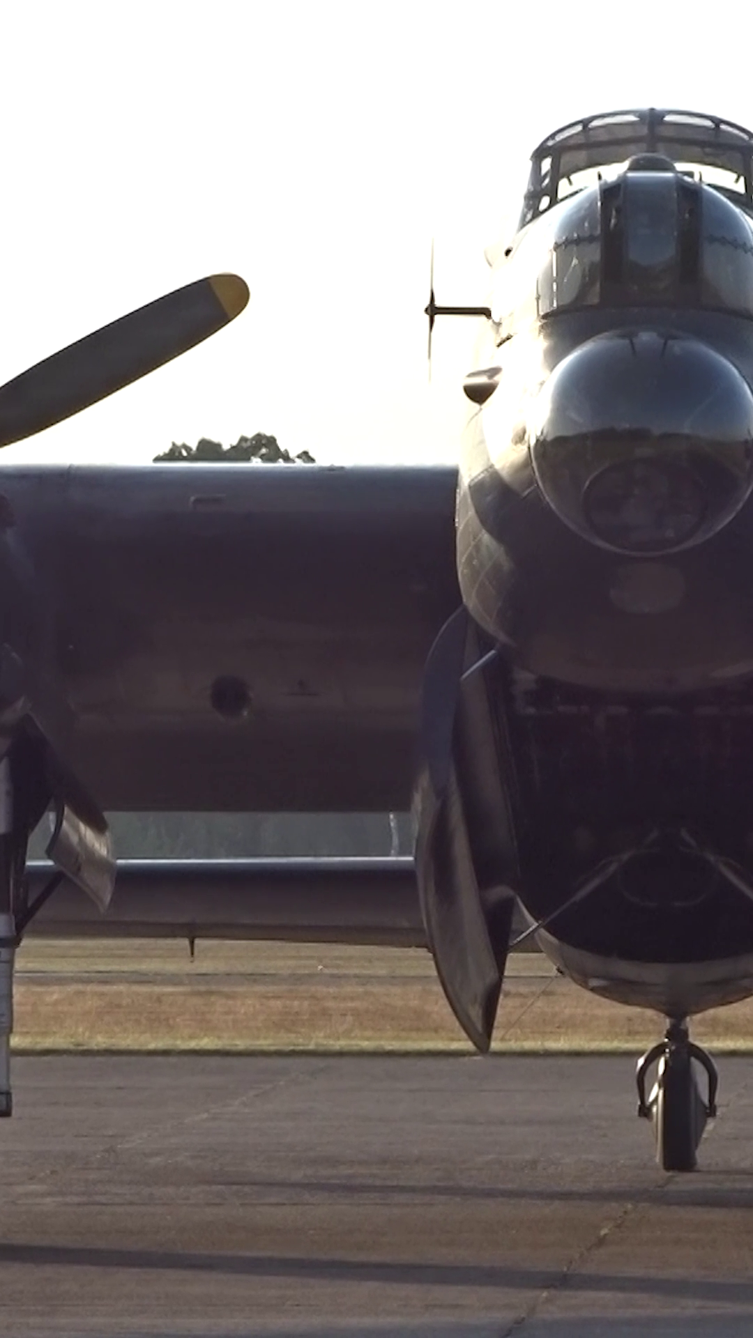 Avro Lancaster Bomber Showcased Parked Stock Footage SBV-353238290 ...