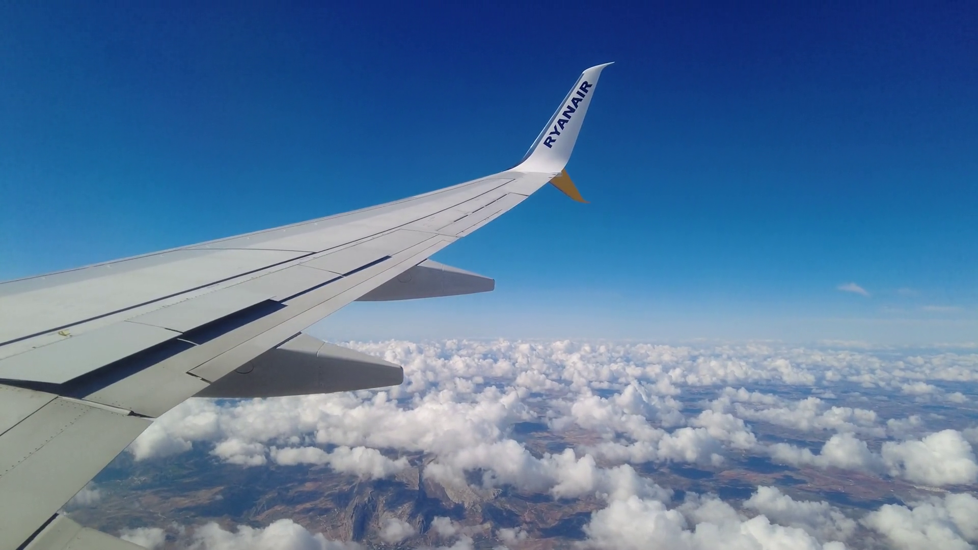 Wing Airplane Turning Banking Approaches Stock Footage SBV-352714630 ...