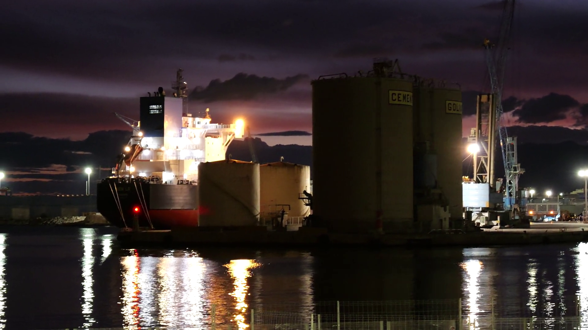 Bulk Carrier Ship Seen Docked Port Malaga Stock Footage SBV-352714933 ...