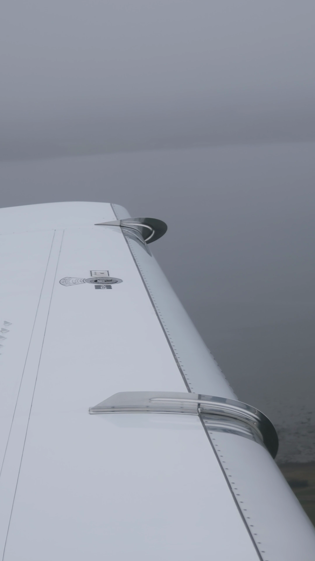 Airplane Wing Breaking Through Clouds Stock Footage SBV-353203449 ...