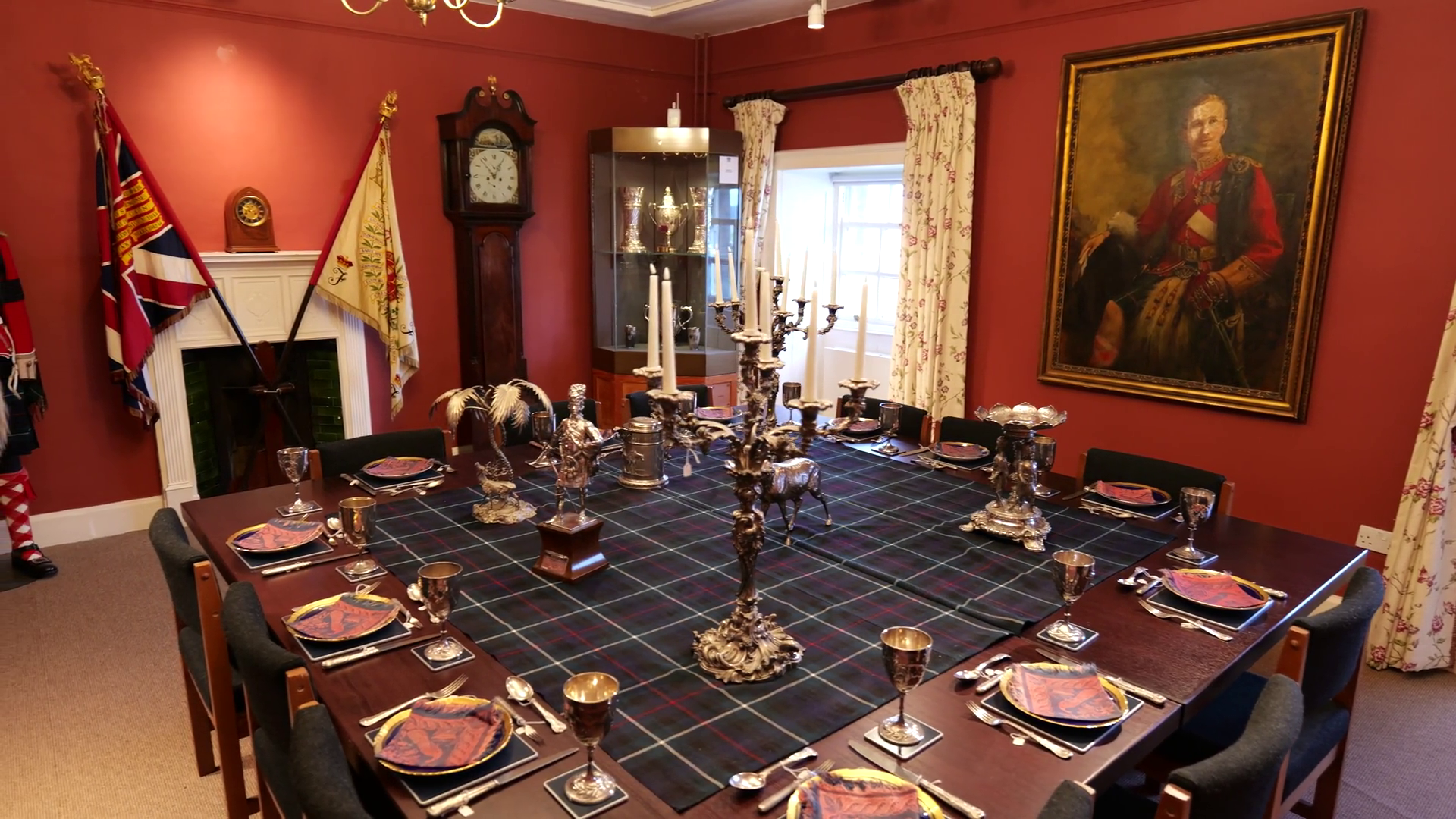 Traditional Scottish Castle's Dining Room Stock Footage SBV-352715021 ...